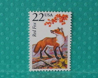 Red Fox Stamps - Etsy