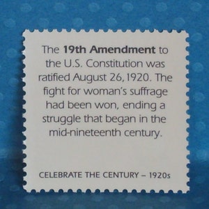 FIVE Vintage Postage Stamps - 1920 Celebrate the Century, the 19th ...