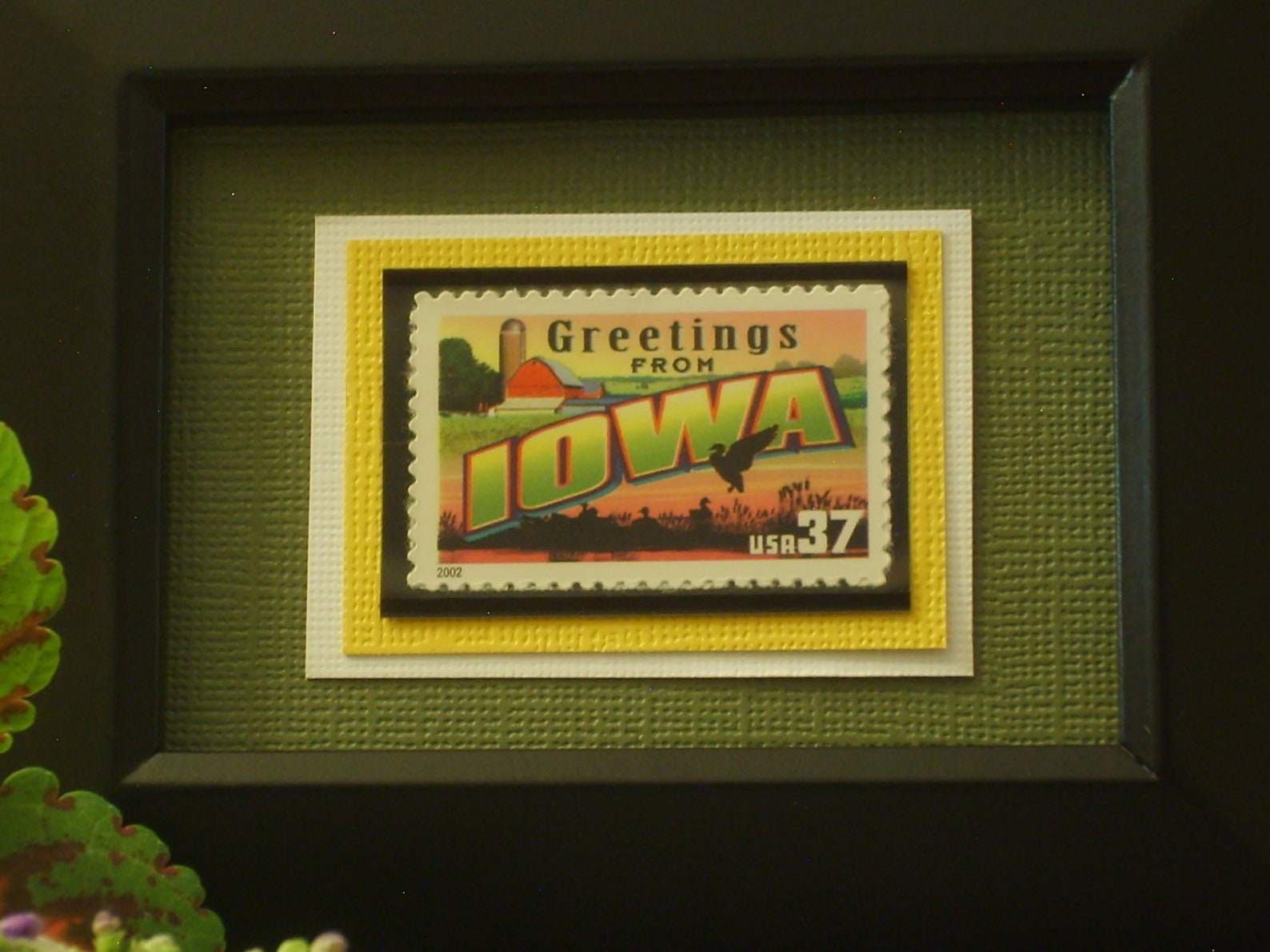 Greetings From Iowa Framed Postage Stamp - No. 3575/3710 - Etsy