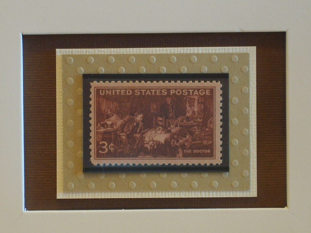 The Doctor - Vintage Framed United States Postage Stamp, Version B - No ...