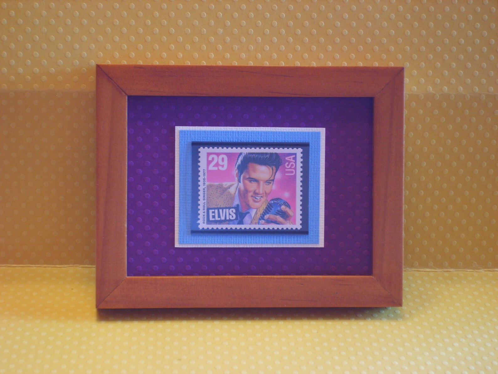 Vintage Framed Postage Stamp - the King of Rock and Roll - No. 2721 - Etsy