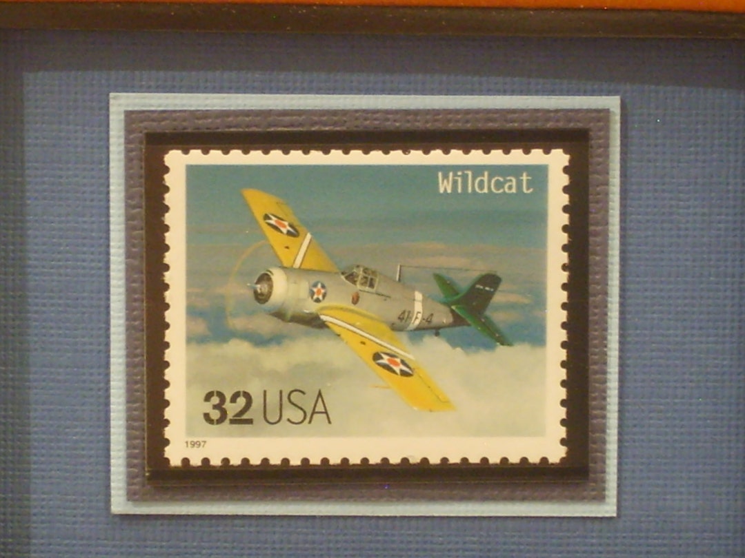 Classic American Aircraft Framed Stamp - the Wildcat - No. 3142t - Etsy