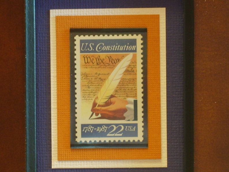 Bicentennial of the US Constitution - Vintage Framed Stamp - No. 2360 ...