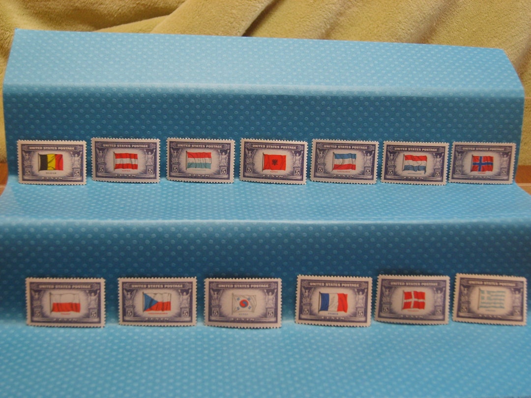 Complete Set of Vintage US Stamps - the Overrun Countries - Unused Mint ...