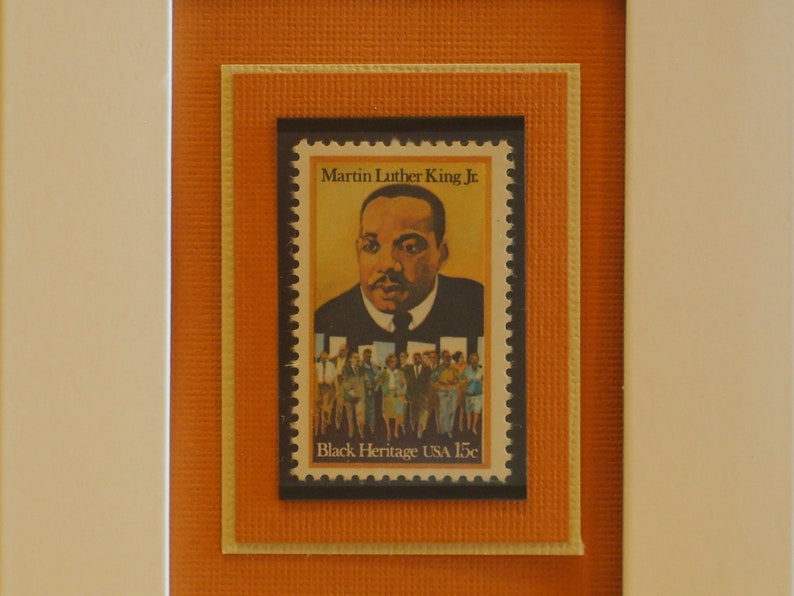 Vintage Framed United States Postage Stamp - Dr. Martin Luther King, Jr ...