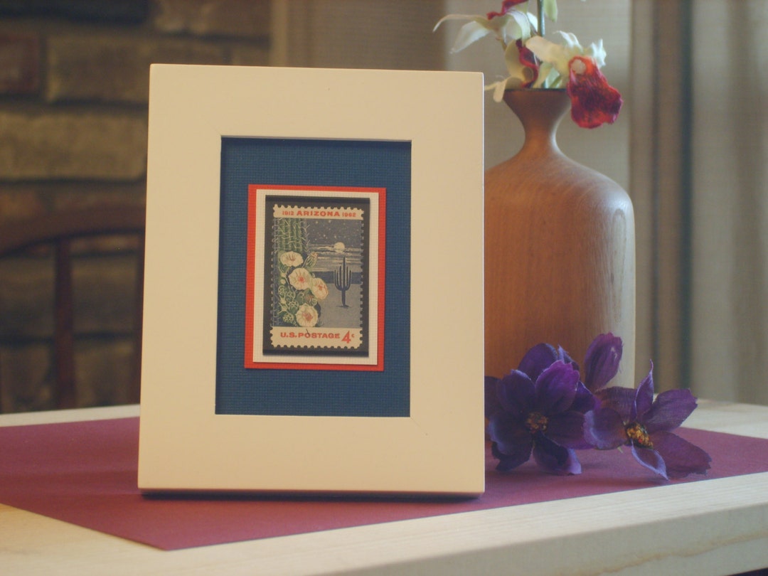 Vintage Framed Postage Stamp - Arizona Statehood, Version 2 - No. 1192 ...