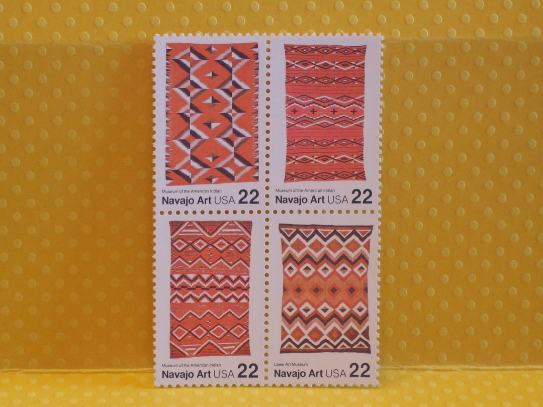 1 Pane of Vintage Unused Postage Stamps Navajo Art USA No. 2238b - Etsy