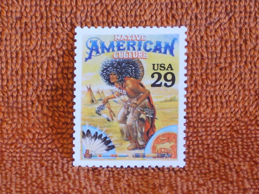 Five Vintage 1994 29c Legends of the West Stamps - Native American ...