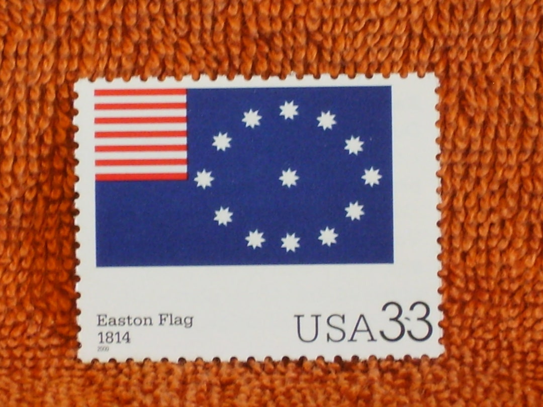 A SINGLE Stamp - 33c Stars and Stripes Flag Stamps - the Easton Flag ...