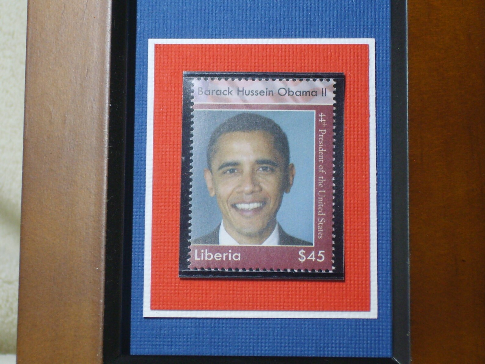 45 Dollar President Barack Obama Stamp from Liberia Version 2 | Etsy