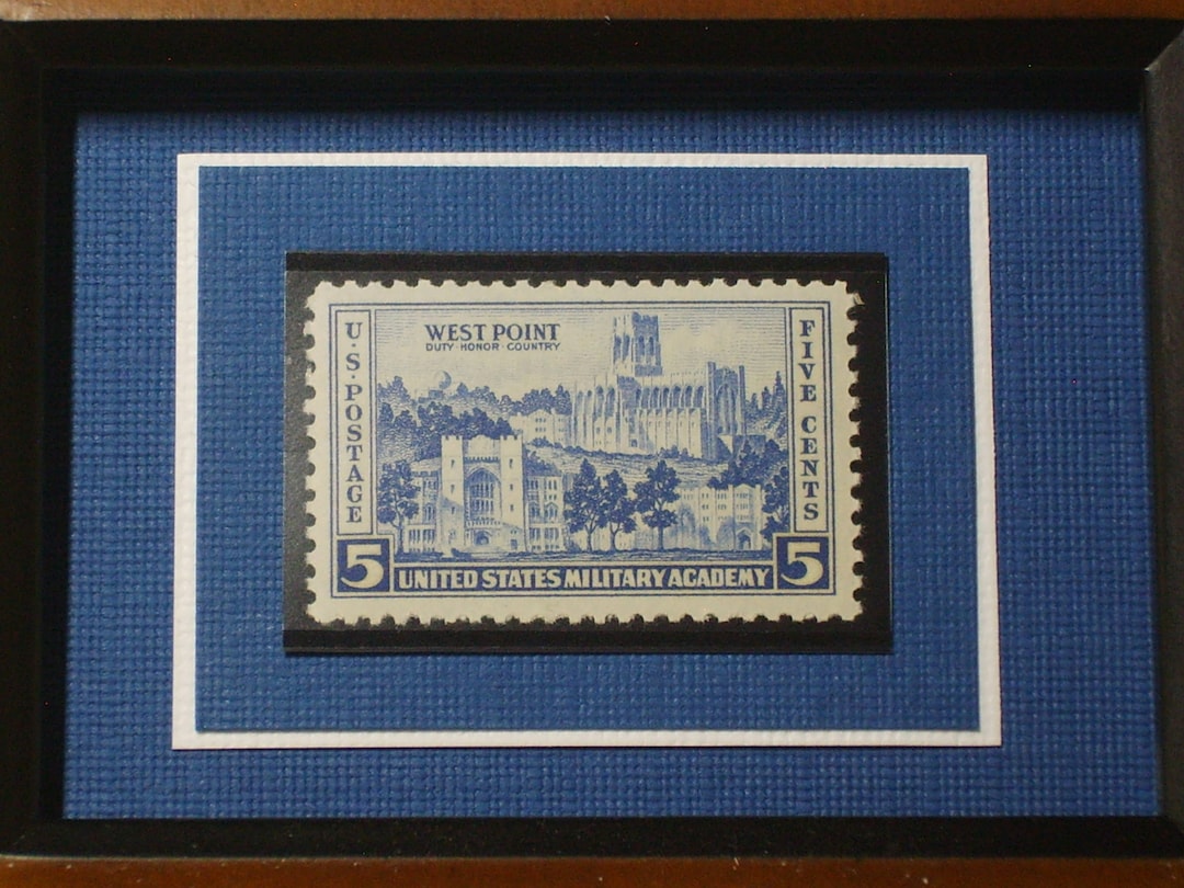 US Military Academy - Framed West Point United States Postage Stamp ...