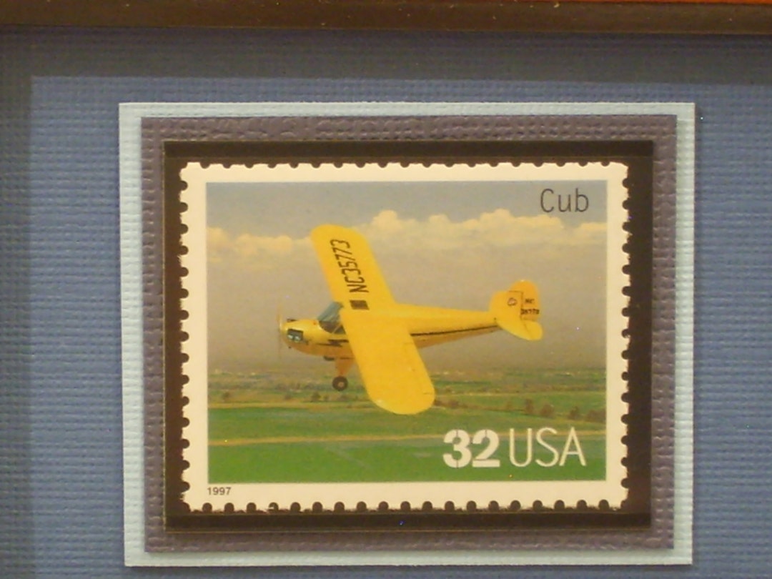 Classic American Aircraft Framed Stamp - the Cub - No. 3142c - Etsy