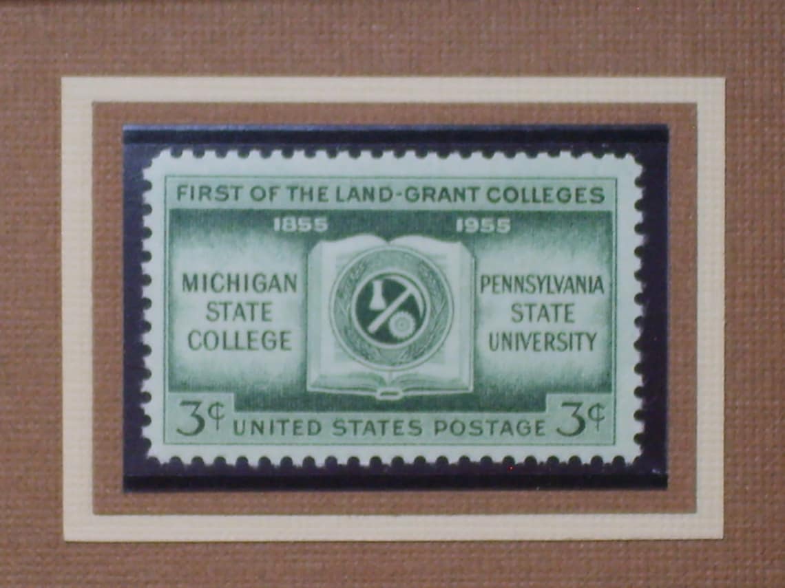 Honoring the First Land-grant Colleges - Vintage Framed Stamp - No ...