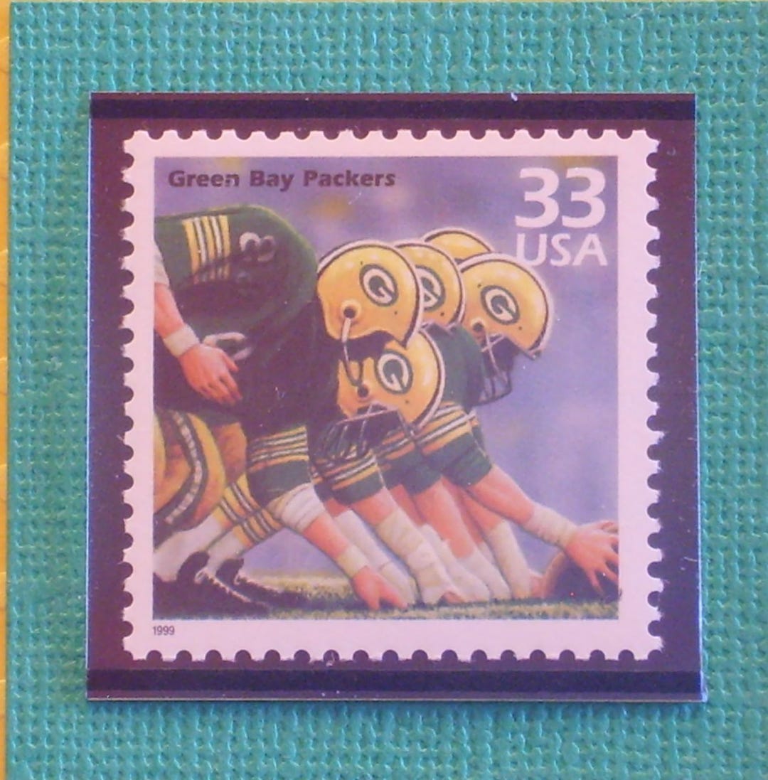 Five - the Green Bay Packers Stamps - Celebrate the Century, the 60s ...