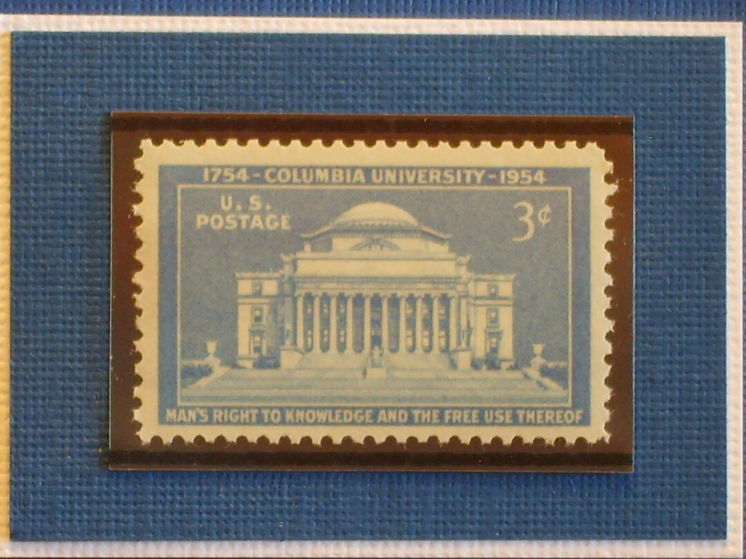 Columbia University - Vintage Framed United States Postage Stamp - No ...