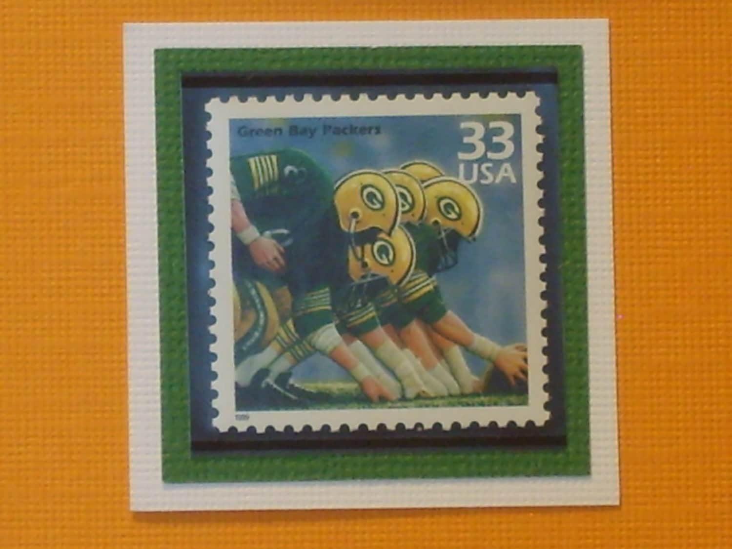 The Green Bay Packers Framed Vintage Stamps United States | Etsy