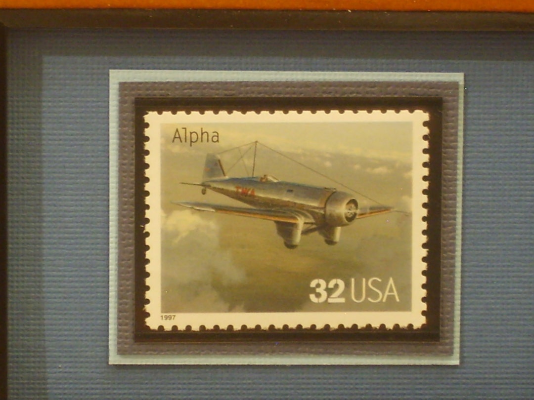 Classic American Aircraft Framed Stamp - the Alpha - No. 3142e - Etsy