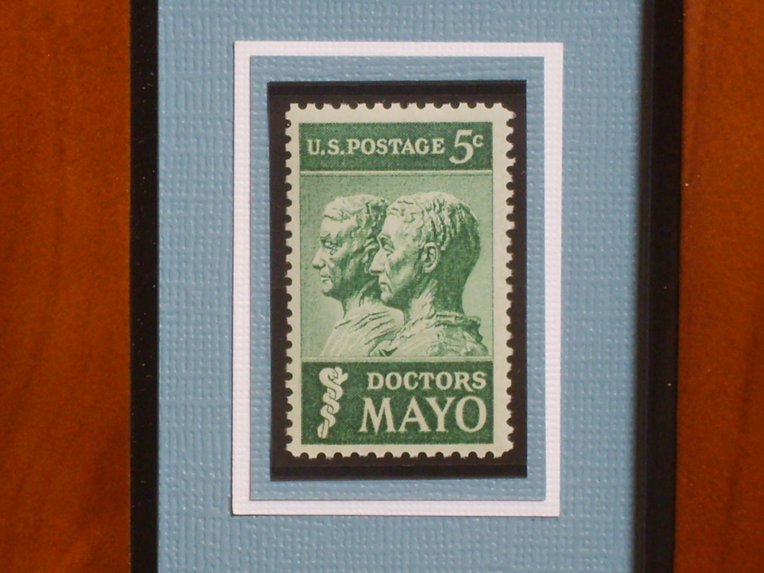 Vintage Framed Postage Stamp Honoring the Doctors Mayo No. | Etsy