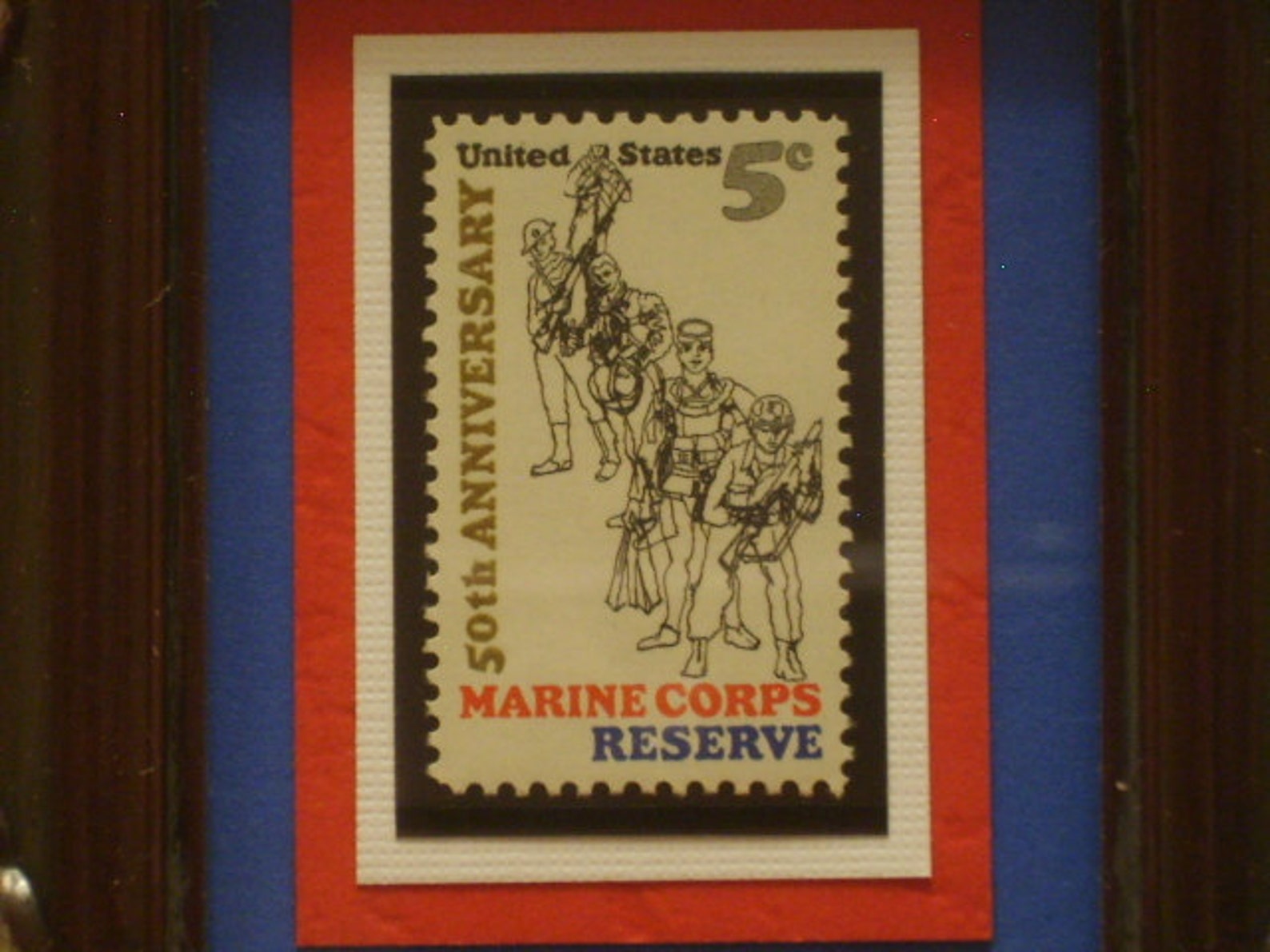 Honoring Our Marine Corps Reserve Vintage Framed Stamp No. - Etsy