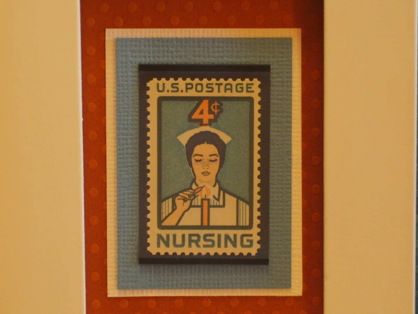 Framed Vintage Nursing Stamp - No. 1190 - Version 1 - Etsy