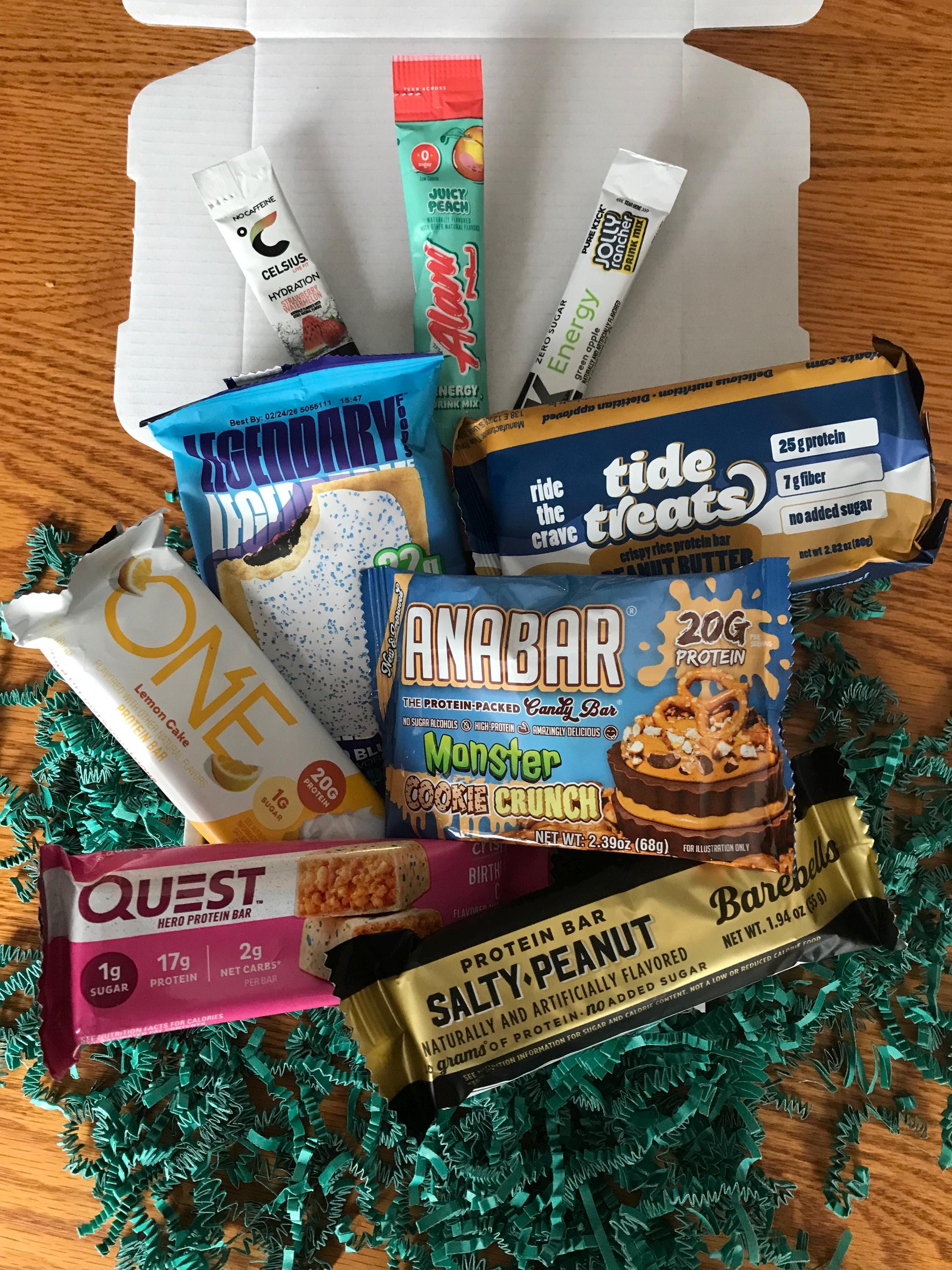 Jam-packed Protein Fitness Surprise Sampler Gift Box NOW IN 3 SIZES! 6 ...