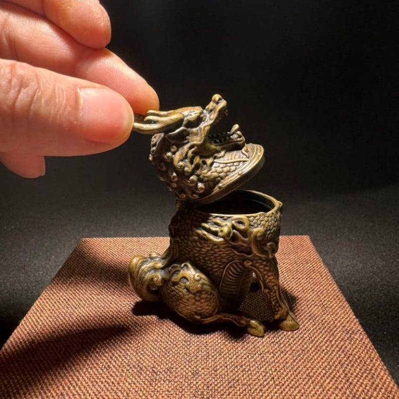 Lid With Foo Dog - Etsy