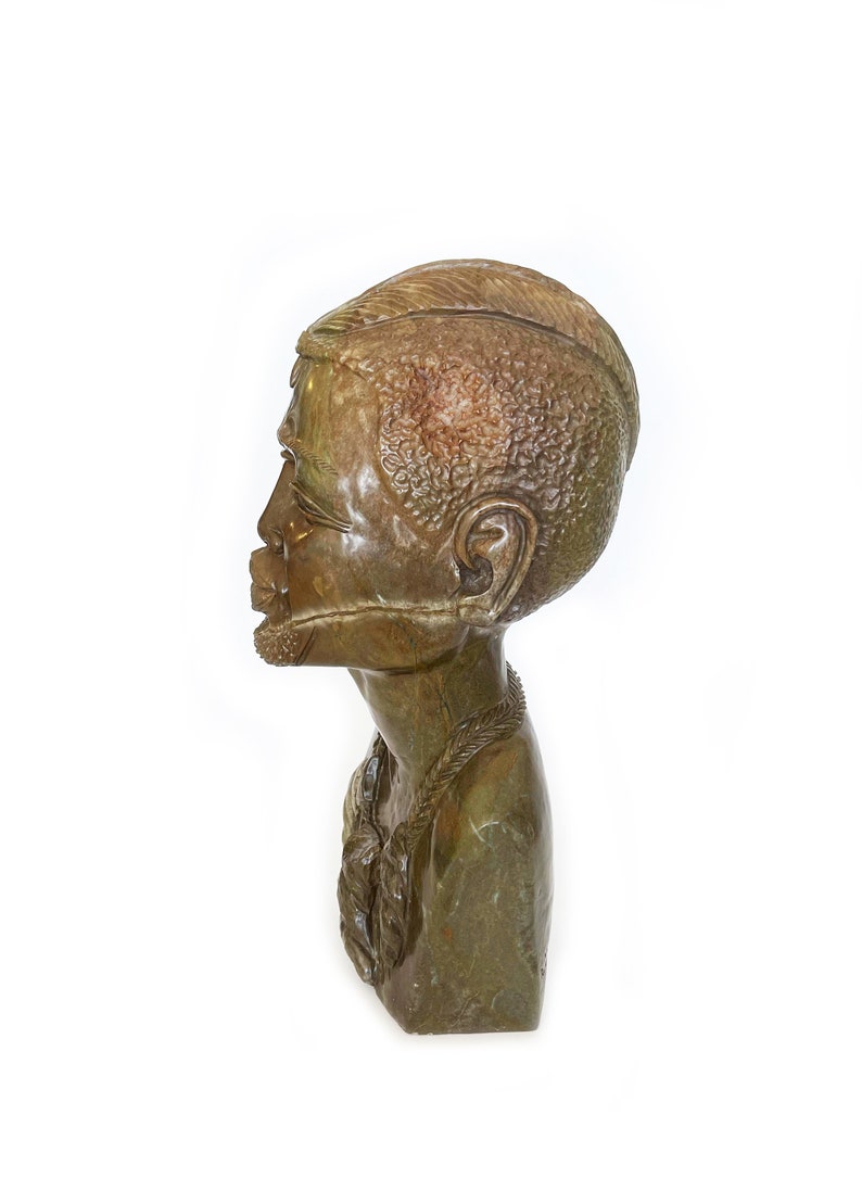 Shona Man Verdite Shona Stone Sculpture Hand Carved in Zimbabwe! Ships ...