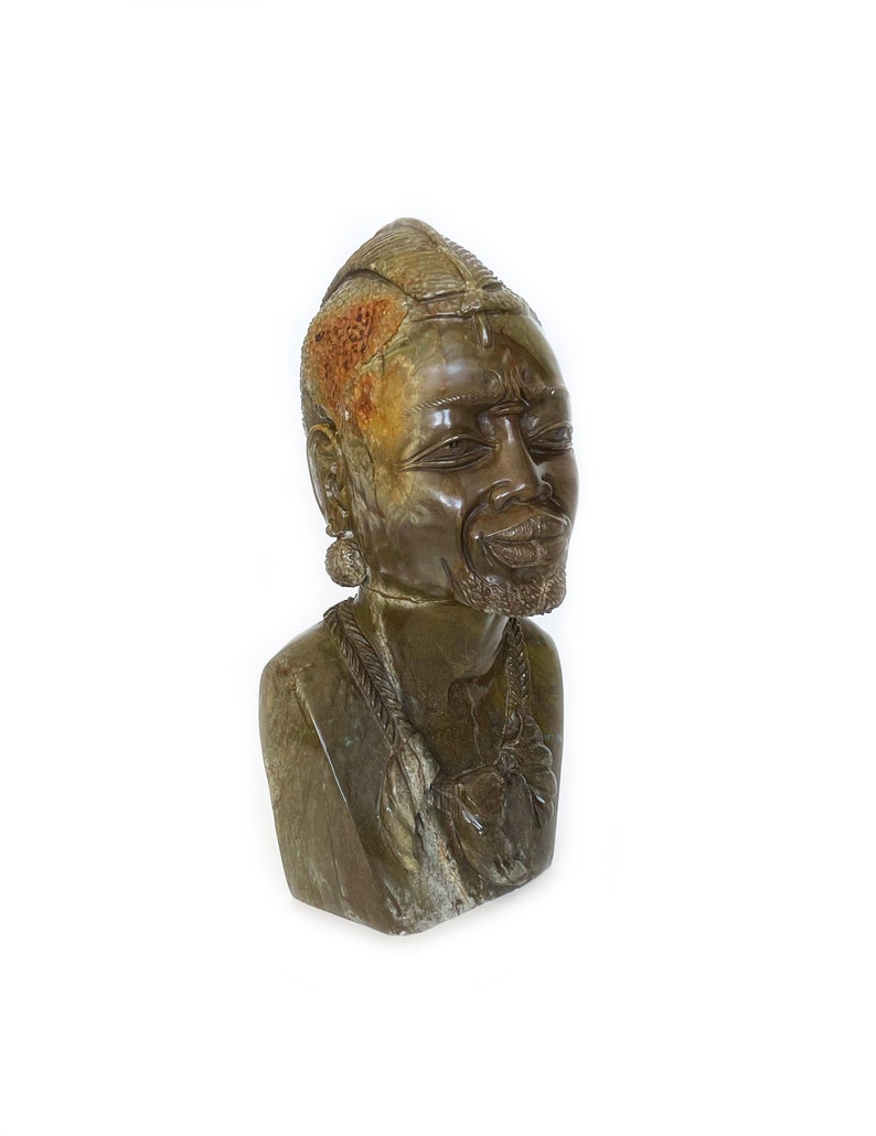 Shona Man Verdite Shona Stone Sculpture Hand Carved in Zimbabwe! Ships ...