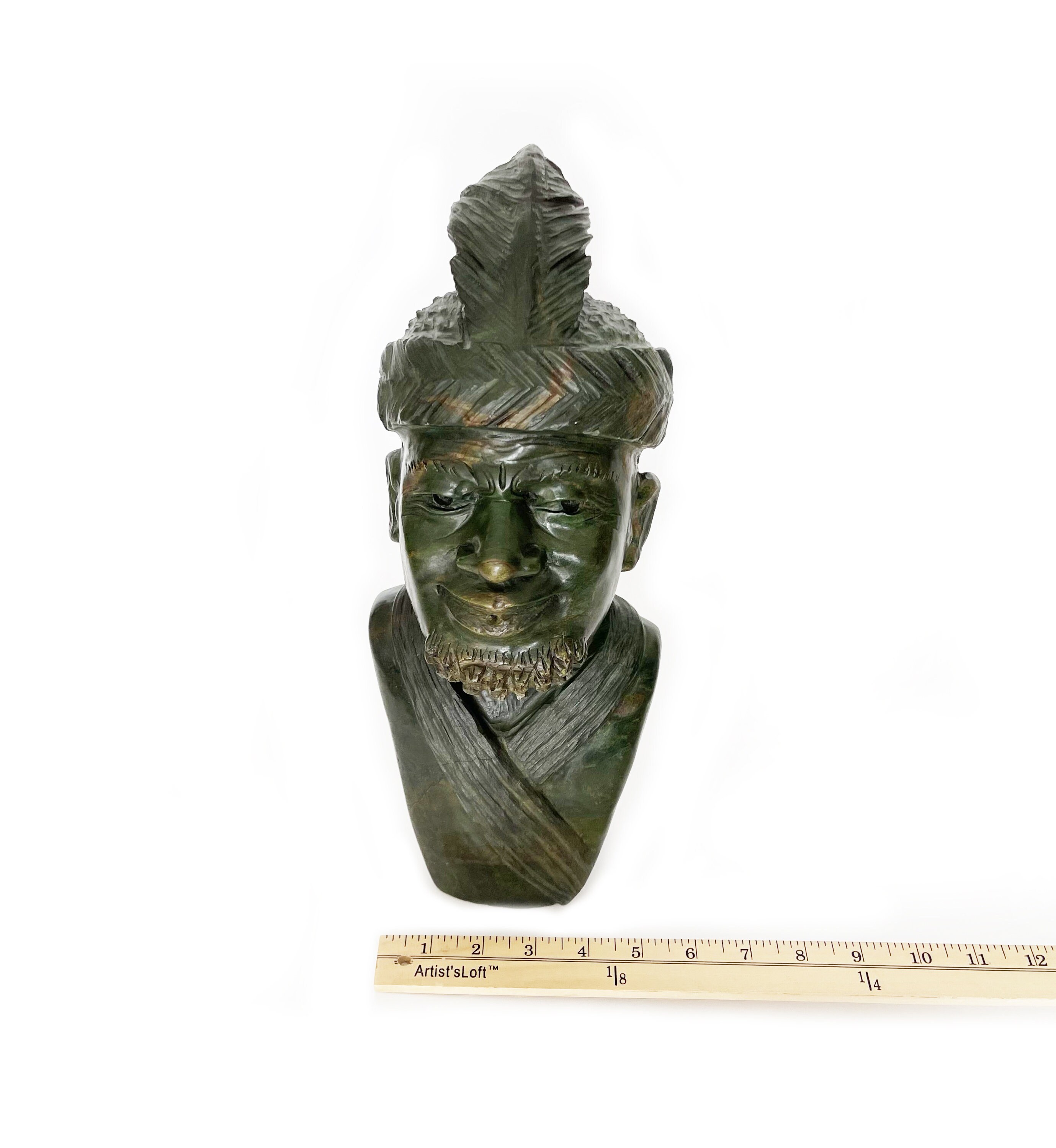 Shona Chief Verdite Shona Stone Sculpture Hand Carved in Zimbabwe Ships ...