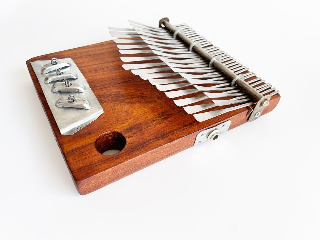 32 Key African Shona Njari ELECTRIC TRIPLE Sensor Pickup Mbira V2 ...