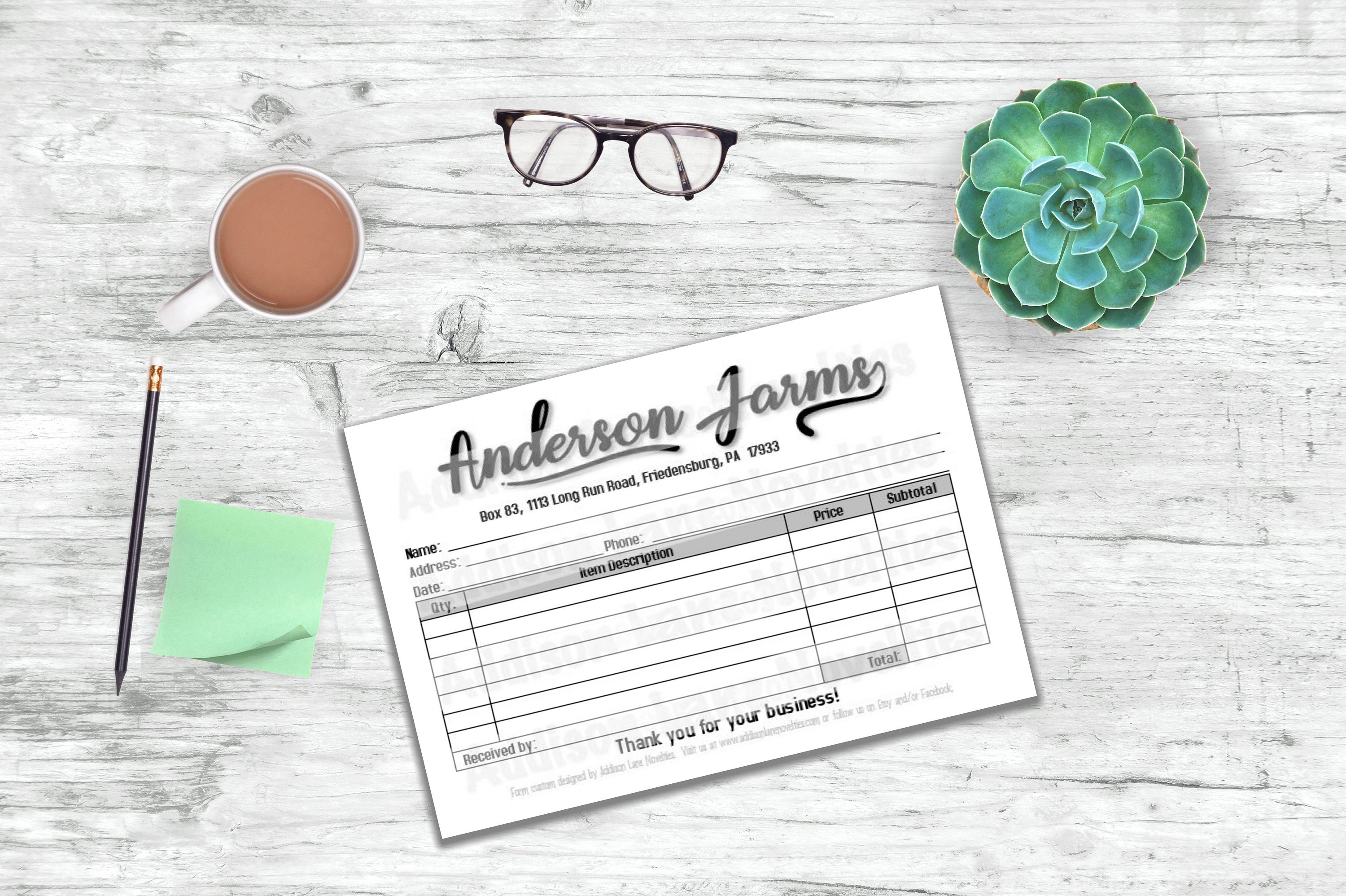 Custom Designed 3-part Carbonless Order Forms in Quarter Size - Etsy