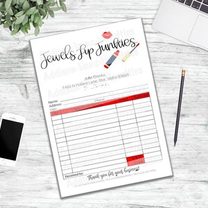 Custom 3-part Carbonless Order Forms | Half Size NCR Invoice Books ...