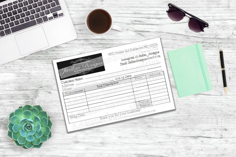 Custom 3-part Carbonless Order Forms | Quarter Size NCR Invoice Books ...