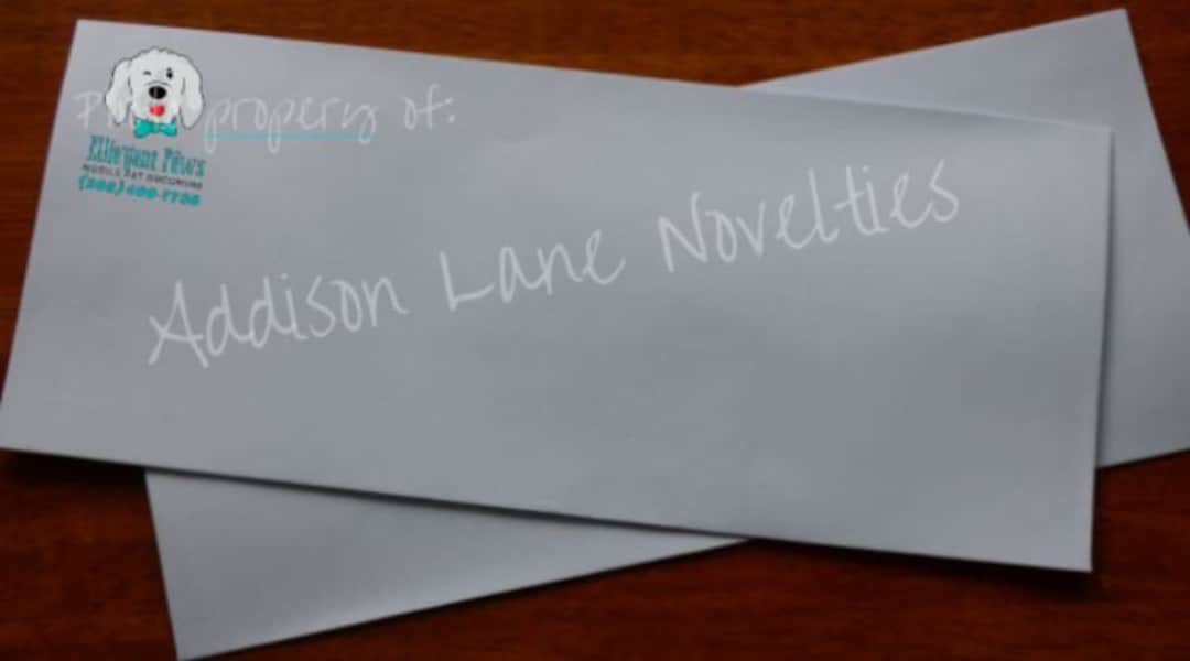 Custom Printed Return Address Envelopes for Size 10 Business Envelopes ...