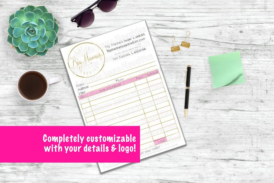 Custom 3-part Carbonless Order Forms | Half Size NCR Invoice Books ...