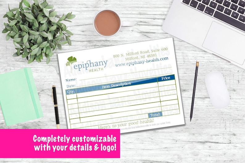 Custom 2-part Carbonless Order Forms | Quarter Size NCR Invoice Books ...