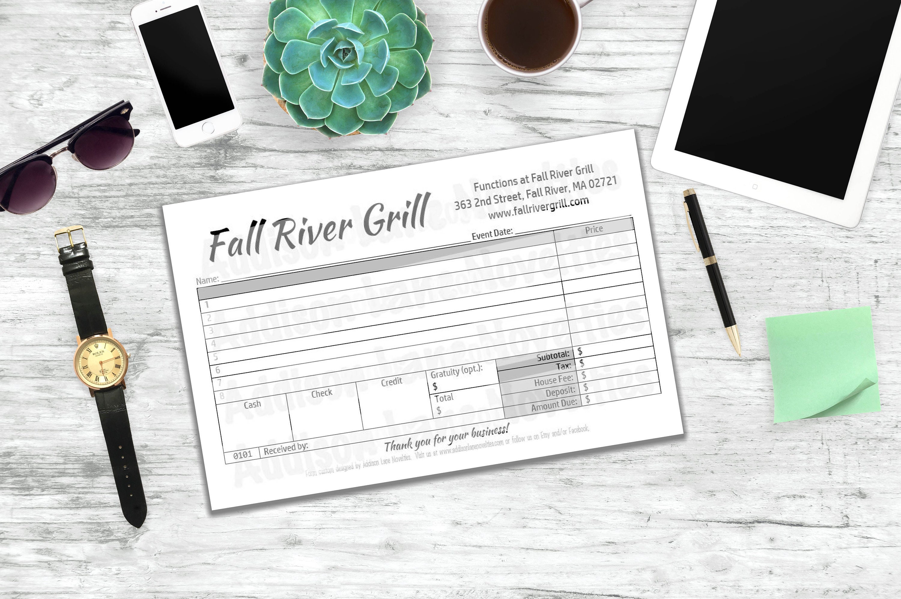 Custom 3-part Carbonless Order Forms | Half Size NCR Invoice Books ...