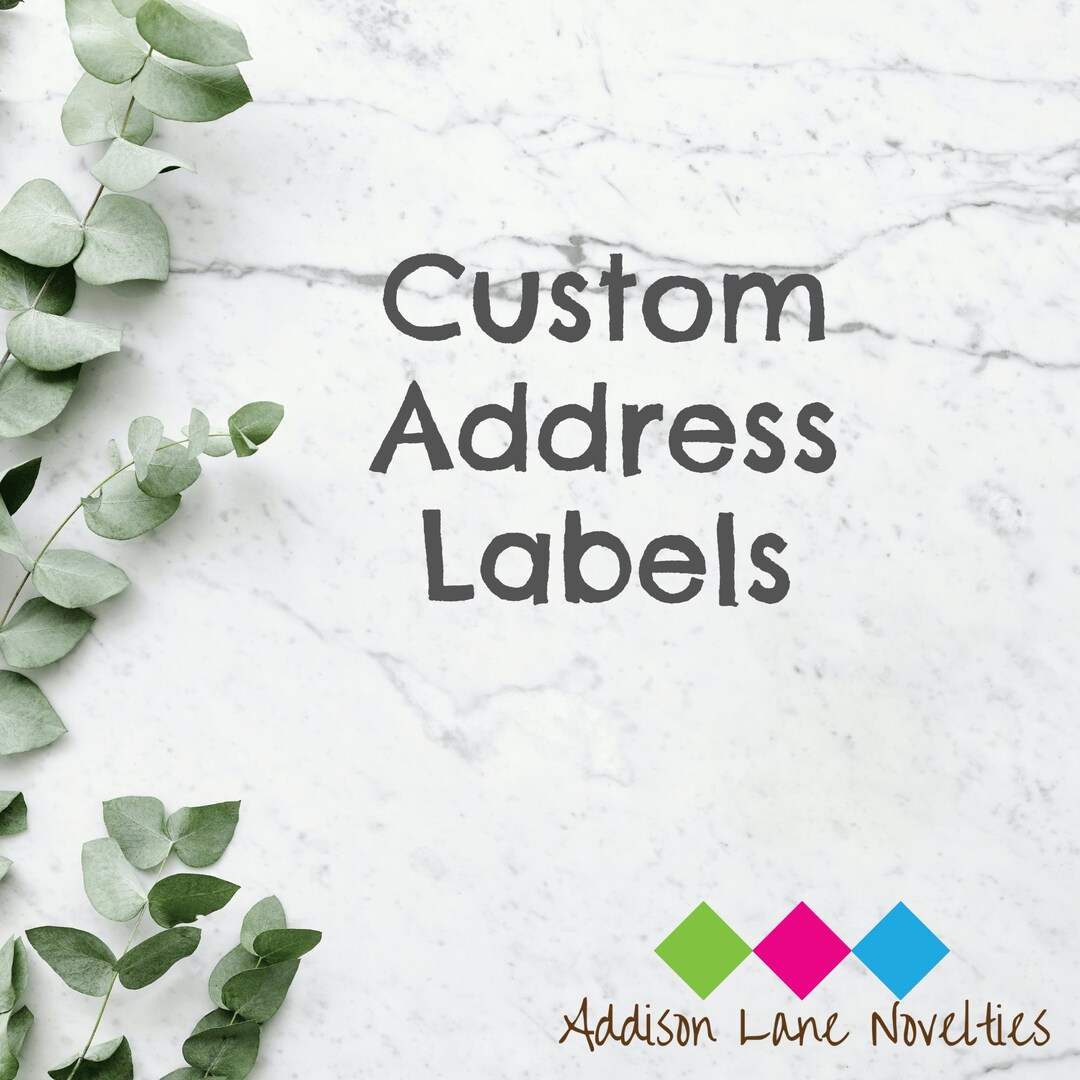 Custom Address Labels | Labels Using Logo and Address | Address Label ...