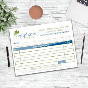 Custom Designed 3-part Carbonless Order Forms in Quarter Size 4.25 X 5. ...
