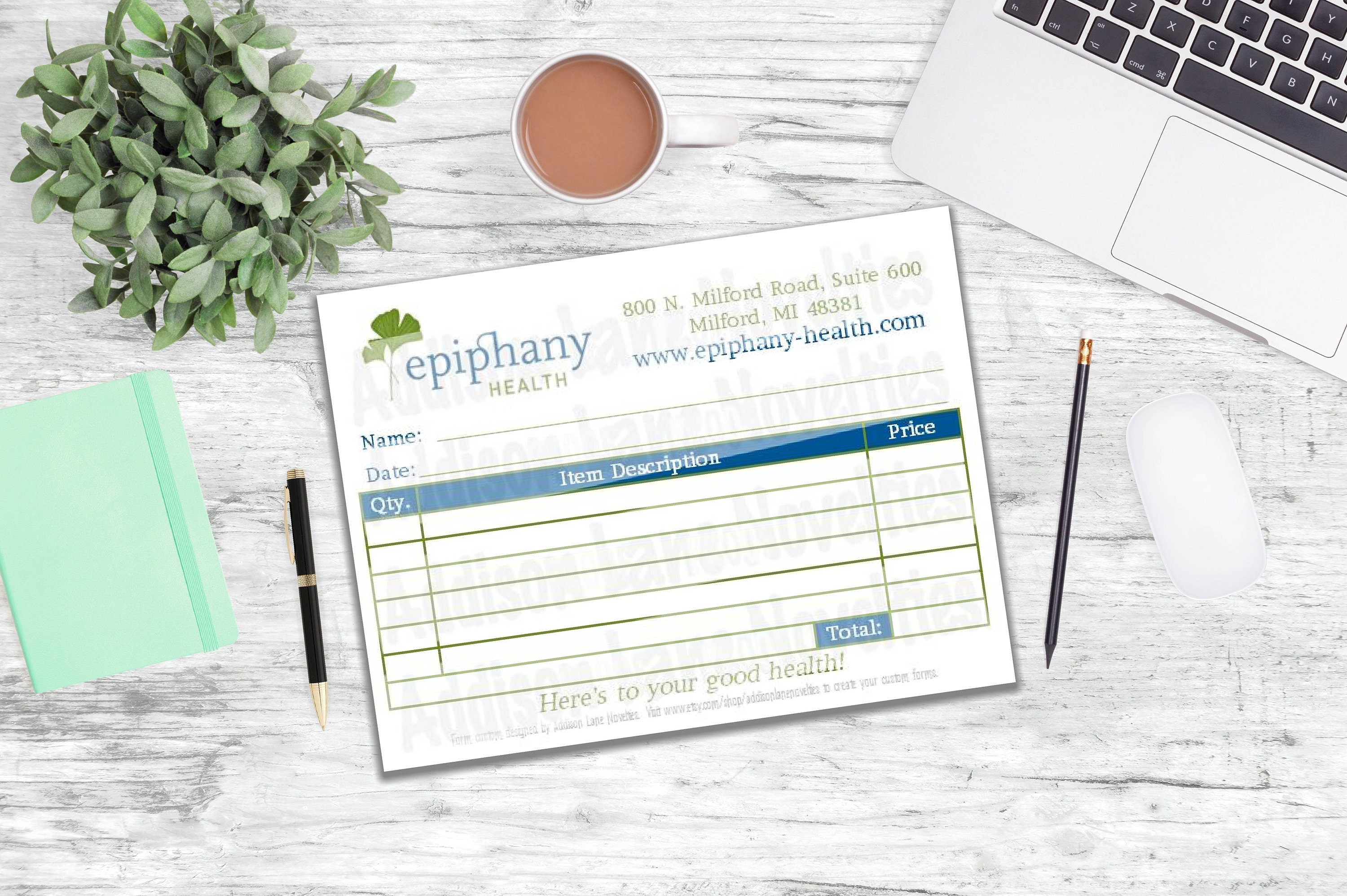 Custom 3-part Carbonless Order Forms | Quarter Size NCR Invoice Books ...