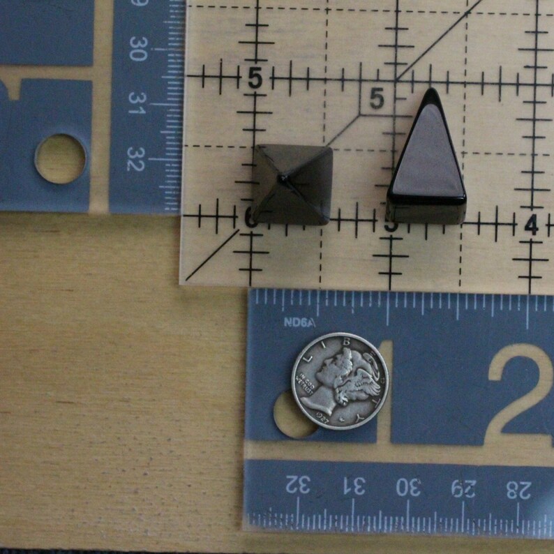 Obsidian Tall Pyramid Shaped Stone Small - Etsy