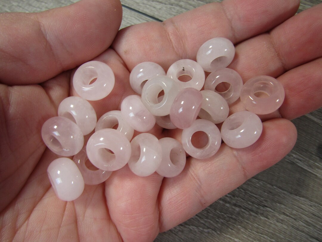 Rose Quartz Pi Stone 14 Mm Donut J99 - Etsy