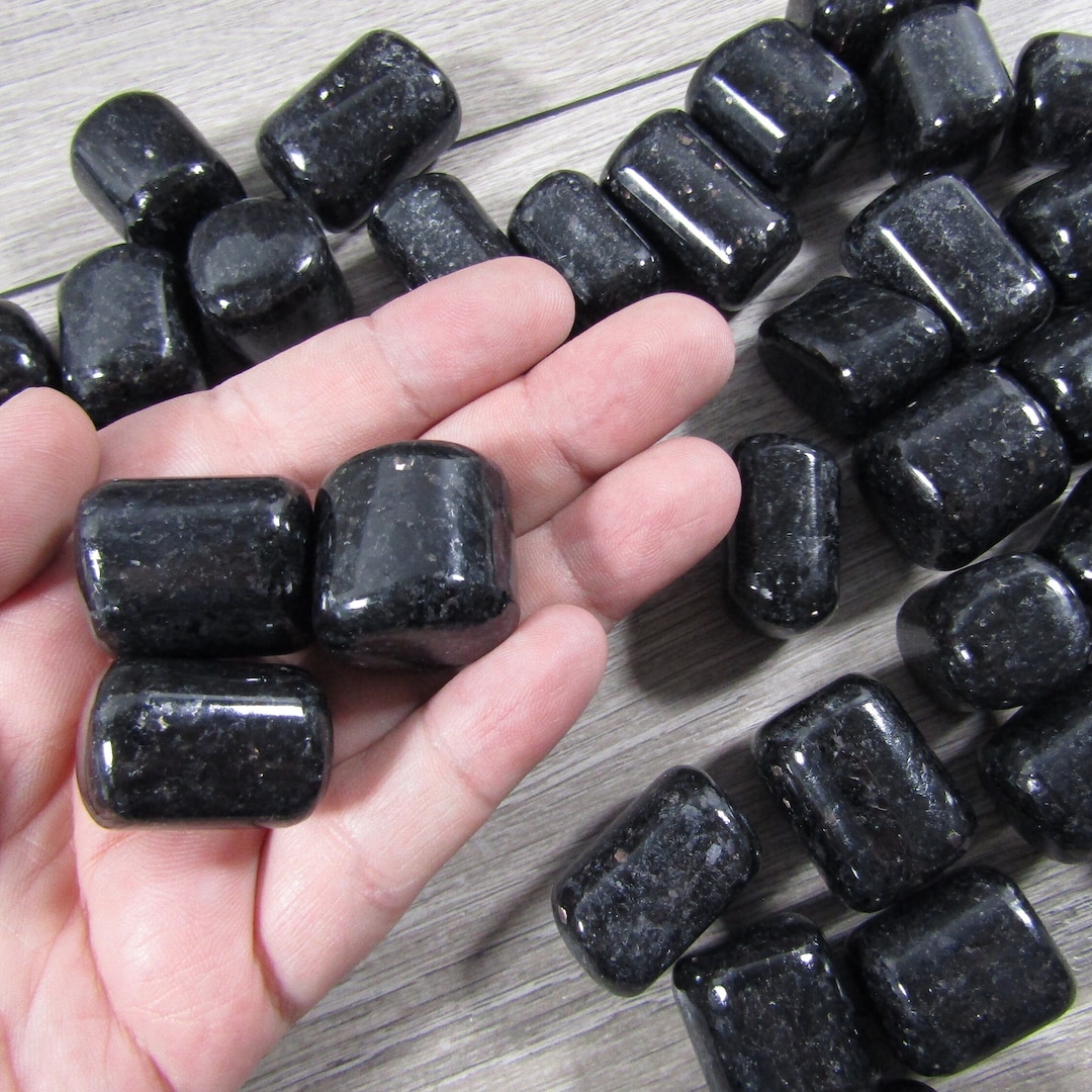Nuummite Tumbled Stone 0.75 Inch Crystal - Etsy