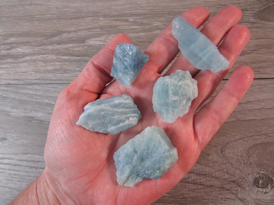 Aquamarine 1 Inch + Raw Brazilian Stone U172 - Etsy