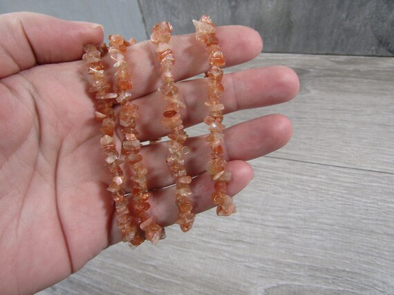 Sunstone Stretchy String Bracelet G238 - Etsy