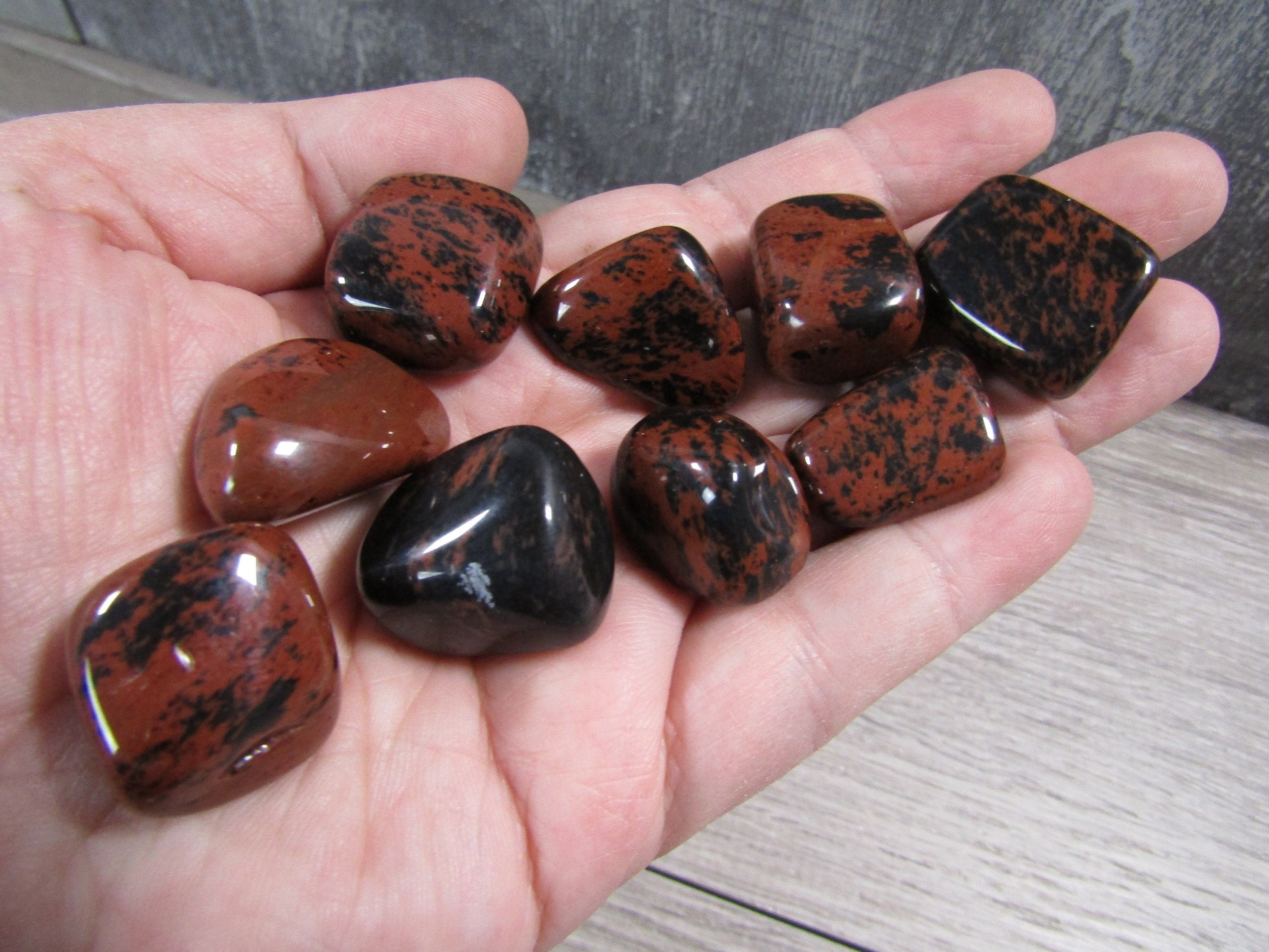 Home Décor Rocks & Geodes Mahogany Obsidian Crystal Spidey-boy etna.com.pe