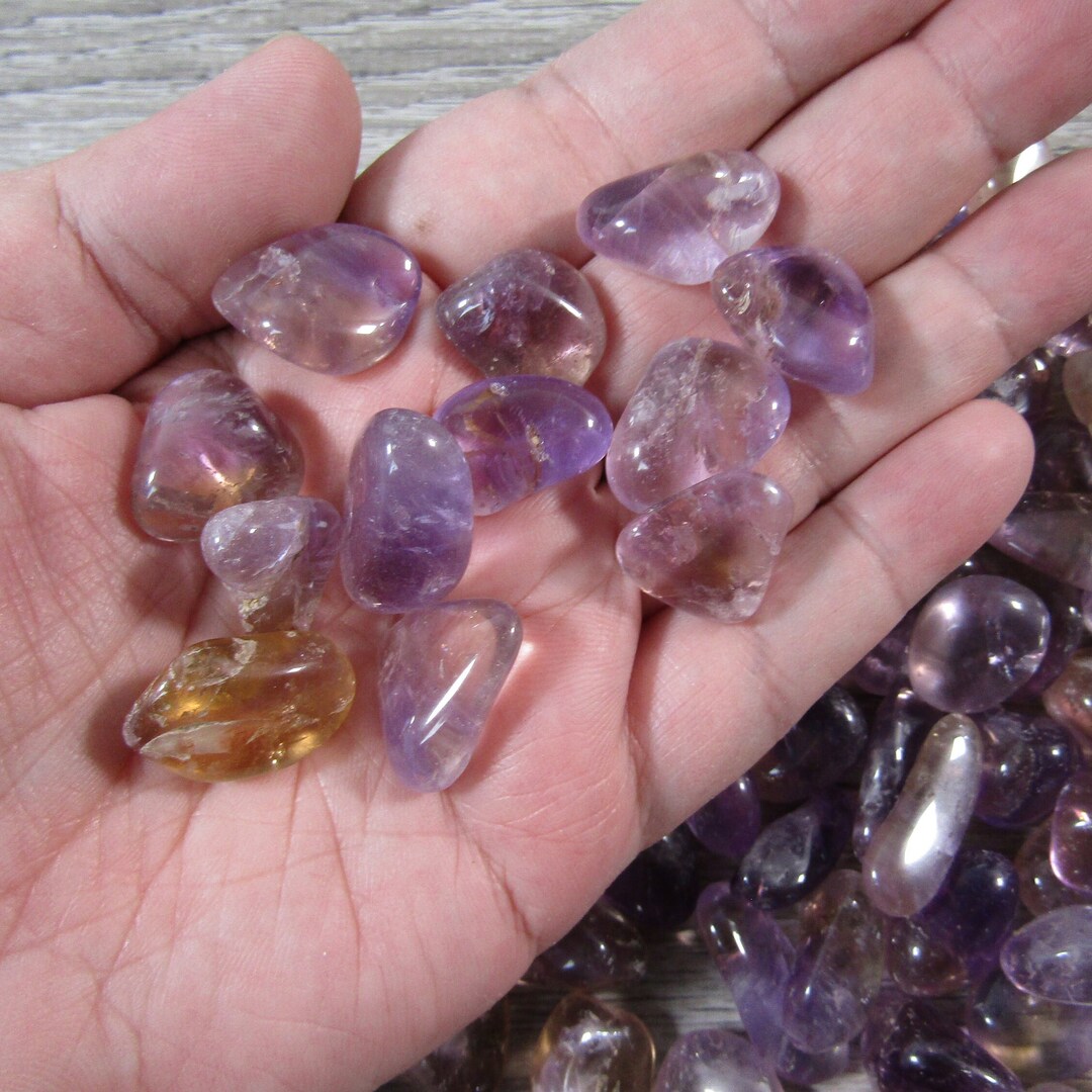Ametrine Tumbled Stone 0.5 Inch + Crystal - Etsy
