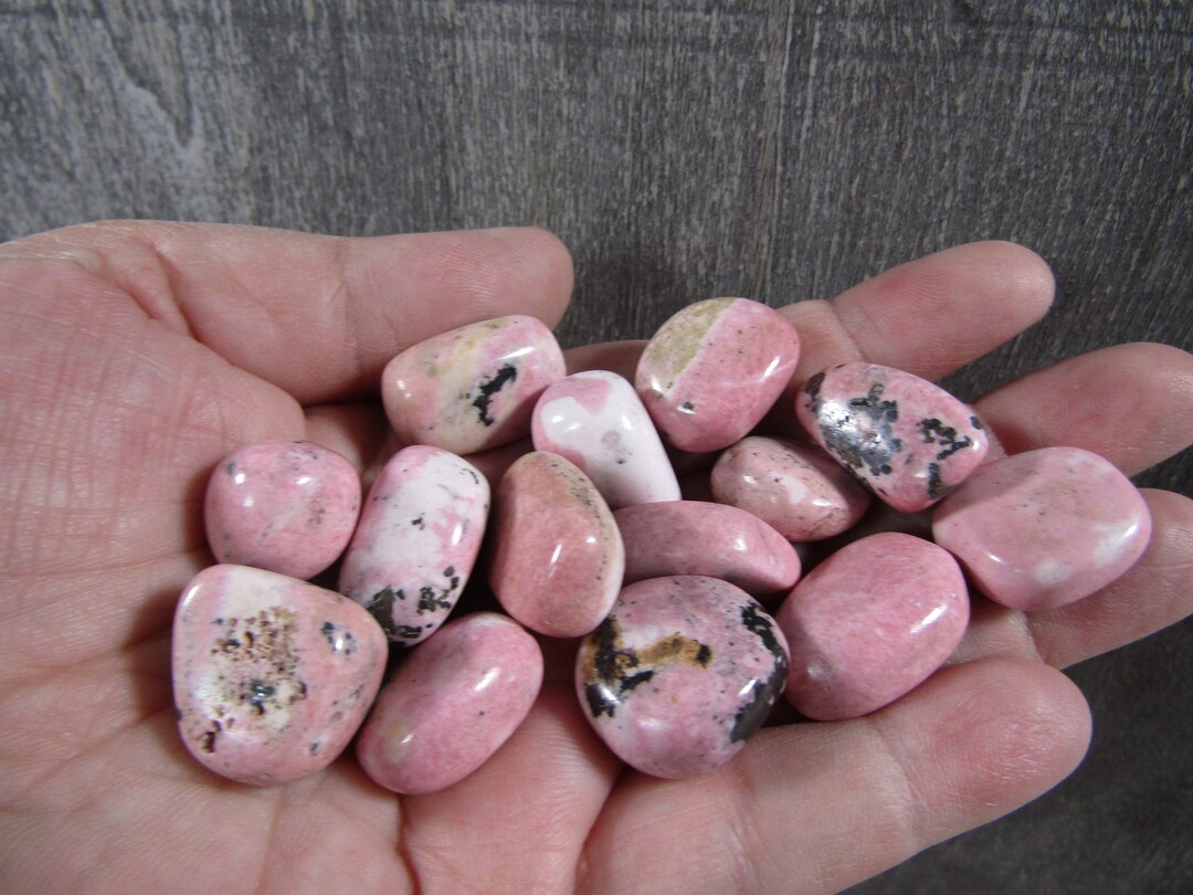 Peruvian Rhodonite 0.75 Inch + Tumbled Stones T261 - Etsy