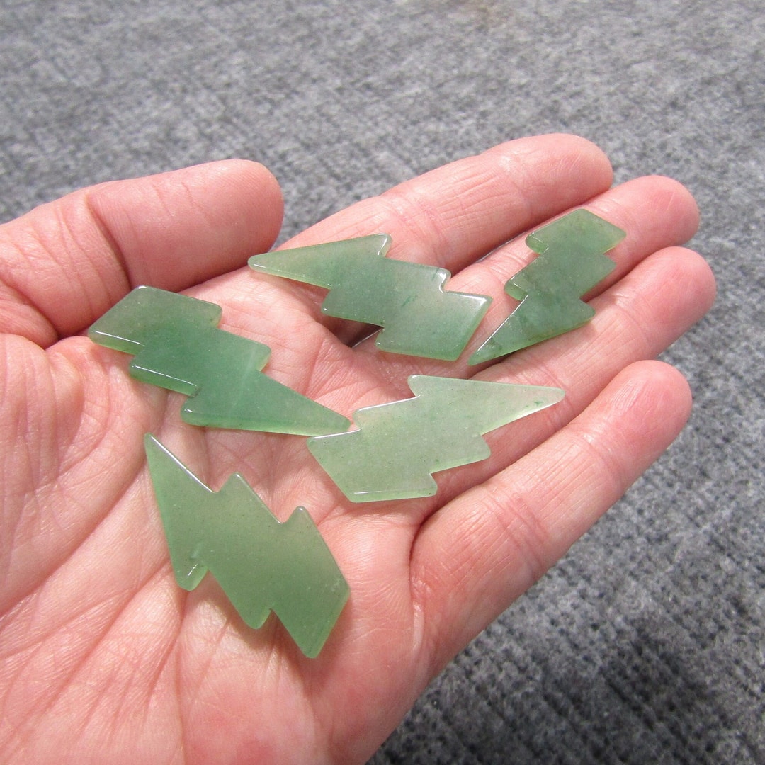 Aventurine Lightning Bolt Crystal - Etsy