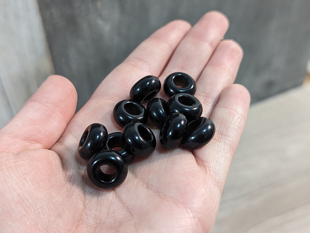 Obsidian Pi Stone 14 Mm Donut J183B - Etsy